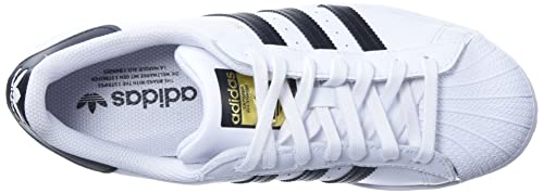 adidas Originals womens Superstar Sneaker, White/Black/White, 6.5 US