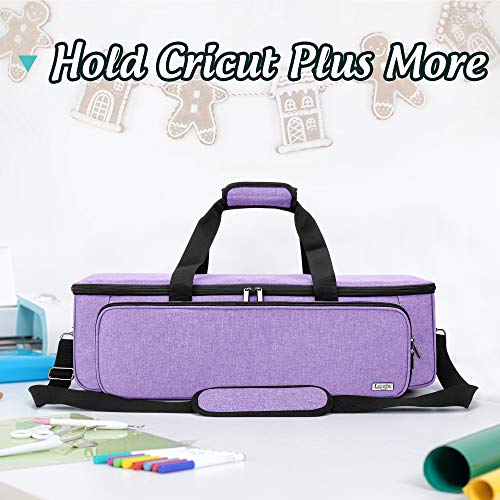 LUXJA Carrying Bag Compatible with Cricut Die-Cutting Machine and Supplies, Tote Bag Compatible with Cricut Explore Air (Air2) and Maker (Bag Only, Patent Design), Lavender