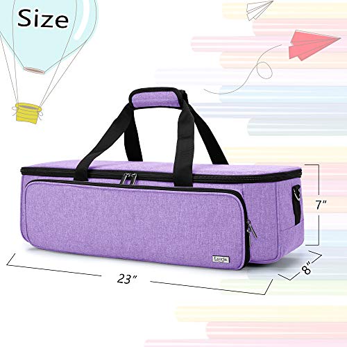 LUXJA Carrying Bag Compatible with Cricut Die-Cutting Machine and Supplies, Tote Bag Compatible with Cricut Explore Air (Air2) and Maker (Bag Only, Patent Design), Lavender