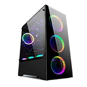 Bgears b-Voguish Gaming PC with Tempered Glass Mid Tower, USB3.0, Support E-ATX, ATX, mATX, ITX. (Note: Fan NOT Included in This Model. Only b-Voguish-RGB (ASIN# B08W2MXBQJ) Come with ARGB Fans)