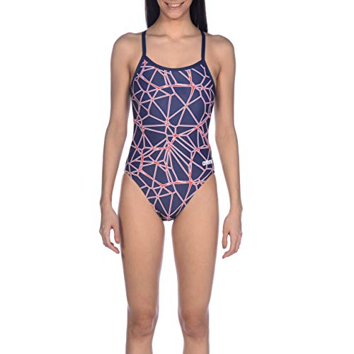 Arena Women's Standard Carbonics Pro Challenge Back One Piece Swimsuit, Navy, 26