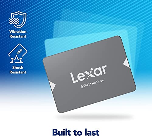 Lexar NS100 256GB 2.5” SATA III Internal SSD, Solid State Drive, Up To 520MB/s Read (LNS100-256RBNA)