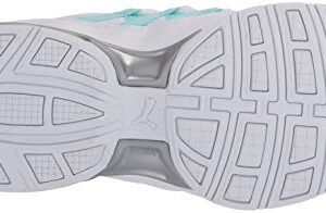 PUMA Women's Riaze Prowl, Puma White-Gulf Stream, 9