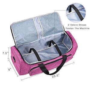 LLYWCM Lightweight Carrying Bag Compatible with Cricut Explore Air Cricut Maker Cricut Explore Air 2, Foldable Travel Tote Case for Die-Cut Machines Accessories and Supplies (Pink)