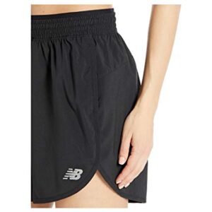 New Balance womens Accelerate 5 Inch Shorts, Black, Medium US