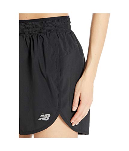 New Balance womens Accelerate 5 Inch Shorts, Black, Medium US