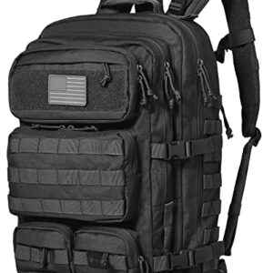 Falko Tactical Backpack - 2.4x Stronger Work & Military Backpack. Water Resistant and Heavy Duty Large Molle Backpack (50L)