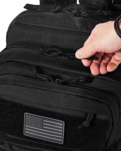 Falko Tactical Backpack - 2.4x Stronger Work & Military Backpack. Water Resistant and Heavy Duty Large Molle Backpack (50L)