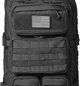 Falko Tactical Backpack - 2.4x Stronger Work & Military Backpack. Water Resistant and Heavy Duty Large Molle Backpack (50L)