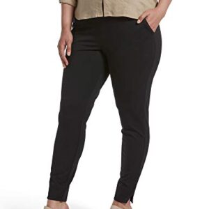 HUE Women's Ponte 7/8 Leggings, Black, Medium