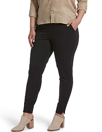 HUE Women's Ponte 7/8 Leggings, Black, Medium