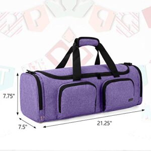 LUXJA Bag Compatible with Cricut Explore Air (Air2) and Maker, Carrying Case Compatible with Cricut Die-Cut Machine and Accessories (Bag Only), Purple