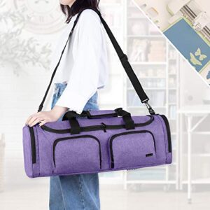 LUXJA Bag Compatible with Cricut Explore Air (Air2) and Maker, Carrying Case Compatible with Cricut Die-Cut Machine and Accessories (Bag Only), Purple