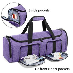 LUXJA Bag Compatible with Cricut Explore Air (Air2) and Maker, Carrying Case Compatible with Cricut Die-Cut Machine and Accessories (Bag Only), Purple