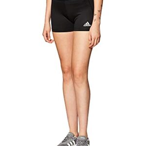 adidas Women's Alphaskin Volleyball 4-Inch Short Tights Black/White M5