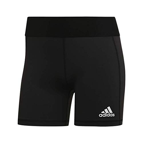 adidas Women's Alphaskin Volleyball 4-Inch Short Tights Black/White M5