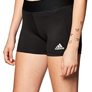 adidas Women's Alphaskin Volleyball 4-Inch Short Tights Black/White M5