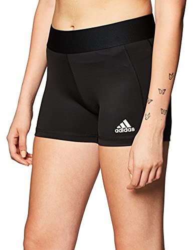 adidas Women's Alphaskin Volleyball 4-Inch Short Tights Black/White M5