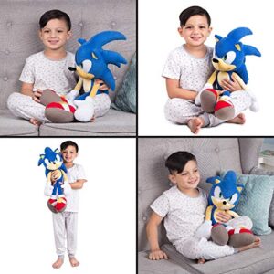 Franco Kids Bedding Super Soft Plush Cuddle Pillow Buddy, One Size, Sonic The Hedgehog