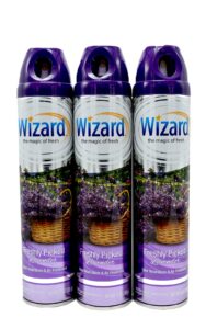 wizard the magic of fresh air freshener 10oz freshly picked lavender (package may vary) pack of 3