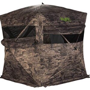 Rhino Blinds x Bone Collector R600BC-RTT 3 Person Hunting Ground Blind, Realtree Timber