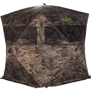 Rhino Blinds x Bone Collector R600BC-RTT 3 Person Hunting Ground Blind, Realtree Timber