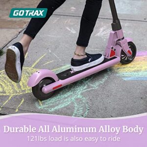 Gotrax GKS Electric Scooter, Kick-Start Boost and Gravity Sensor Kids Electric Scooter, 6" Wheels UL Certificated E Scooter for Kids Age of 6-12 (Pink)