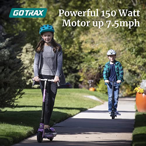 Gotrax GKS Electric Scooter, Kick-Start Boost and Gravity Sensor Kids Electric Scooter, 6" Wheels UL Certificated E Scooter for Kids Age of 6-12 (Pink)