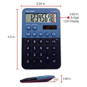 Sharp El-760R 8-Digit Desktop Calculator with Tax, Percent and Square Root Keys, and A Large LCD Display, Perfect for Home and Office Use