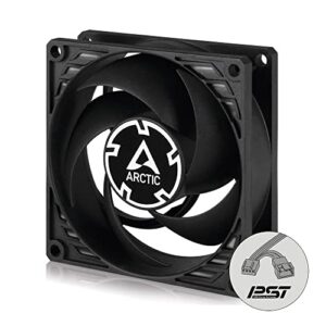 arctic p8 pwm pst - 80 mm pc case fan with pwm pst, pressure-optimised, 200-3000 rpm range, noise level: 0.3 sone, airflow: 23.4 cfm