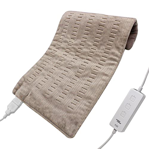 Heating Pad Fast-Heating Technology for Back/Waist/Abdomen/Shoulder/Neck Pain and Cramps Relief - Moist and Dry Heat Therapy with Auto-Off Hot Heated Pad by GOQOTOMO-HF-P