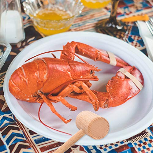 Crab Crackers and Tools - Crab Leg Crackers and Tools Including 2 Lobster Crab Crackers 2 Lobster Shell Forks 2 Seafood Forks 2 Lobster Crab Mallets