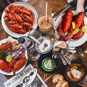 Crab Crackers and Tools - Crab Leg Crackers and Tools Including 2 Lobster Crab Crackers 2 Lobster Shell Forks 2 Seafood Forks 2 Lobster Crab Mallets