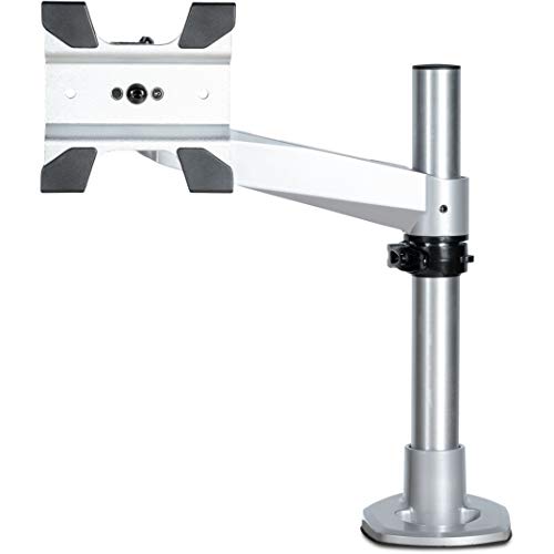 StarTech.com StarTech.com Desk Mount Monitor Arm - VESA or Apple iMac/Thunderbolt Display up to 14kg - Articulating Height Adjustable Single Desktop Monitor Pole Mount - Clamp/Grommet - Silver