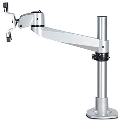 StarTech.com StarTech.com Desk Mount Monitor Arm - VESA or Apple iMac/Thunderbolt Display up to 14kg - Articulating Height Adjustable Single Desktop Monitor Pole Mount - Clamp/Grommet - Silver