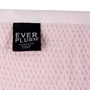 Everplush Diamond Jacquard Hand Towel Set, 4 x (16 x 30 in), Pale Pink 4 Count