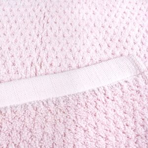 Everplush Diamond Jacquard Hand Towel Set, 4 x (16 x 30 in), Pale Pink 4 Count