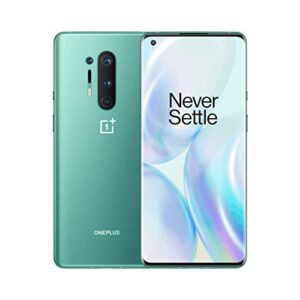 oneplus 8 pro (5g) dual-sim in2023 256gb/12gb ram (gsm + cdma) factory unlocked android smartphone (glacial green)- international version