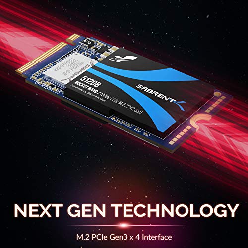 SABRENT 512GB Rocket NVMe PCIe M.2 2242 DRAM-Less Low Power Internal High Performance SSD (SB-1342-512)