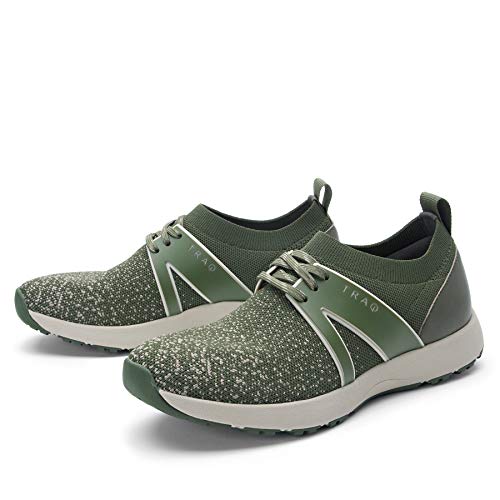 TRAQ by Alegria Qool Womens Smart Walking Shoe Olive 9 M US