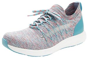 traq by alegria synq womens smart walking shoe aquamarine 7 m us