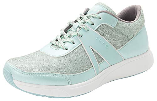 TRAQ by Alegria Qarma Womens Smart Walking Shoe Mint Dew 10 M US