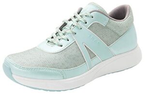 traq by alegria qarma womens smart walking shoe mint dew 9 m us