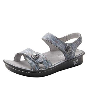 alegria vienna womens sandal smoke 11 m us