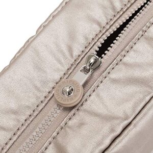 Kipling Unisex-Adult Gleam Cosmetic Bag, Metallic Glow, 7.25" L X 4.25" H X 3.25" D