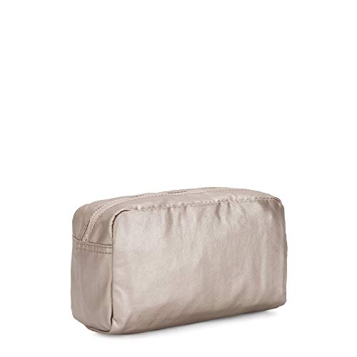 Kipling Unisex-Adult Gleam Cosmetic Bag, Metallic Glow, 7.25" L X 4.25" H X 3.25" D