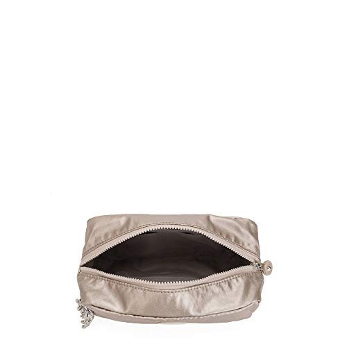 Kipling Unisex-Adult Gleam Cosmetic Bag, Metallic Glow, 7.25" L X 4.25" H X 3.25" D