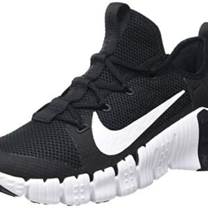 Nike Women's Free Metcon 3 Shoe, Black/White, 8.5