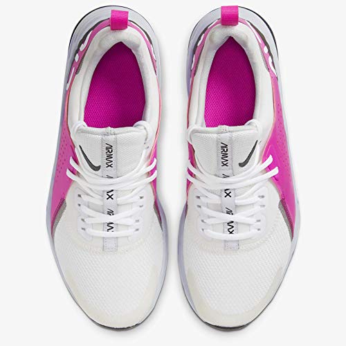 Nike Women's Air Max Bella Tr 3 Sneaker, White/Black-fire Pink-pure Platinum, 5