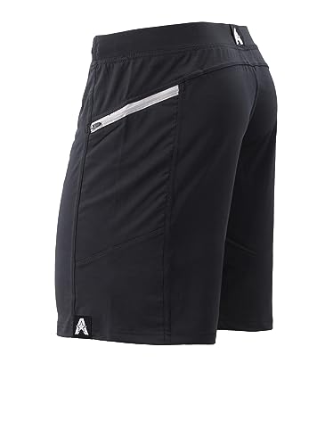 Anthem Athletics Hyperflex Gym Shorts for Men Zippered Pocket 9 Inch Inseam – Workout Shorts, Running Shorts, Athletic Shorts Cross Training Shorts Yoga Shorts - Black Onyx G2 - Medium